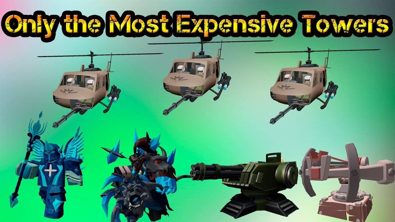 Only The Most Expensive Towers Solo Triumph Fallen mode Roblox Tower ...