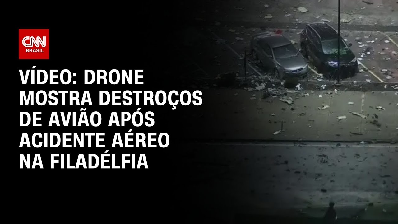 Vídeo: Drone mostra destroços de avião após acidente aéreo na ...