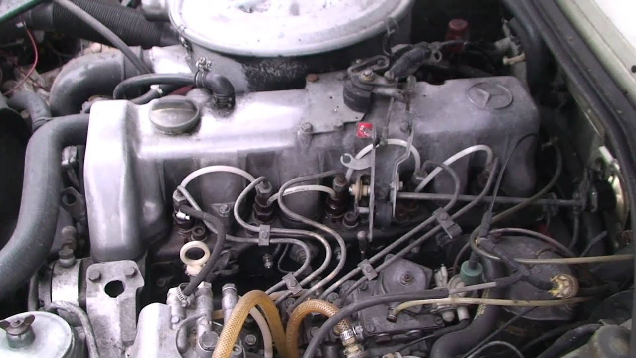 Mercedes Turbo Diesel OM617 Engine - YouTube