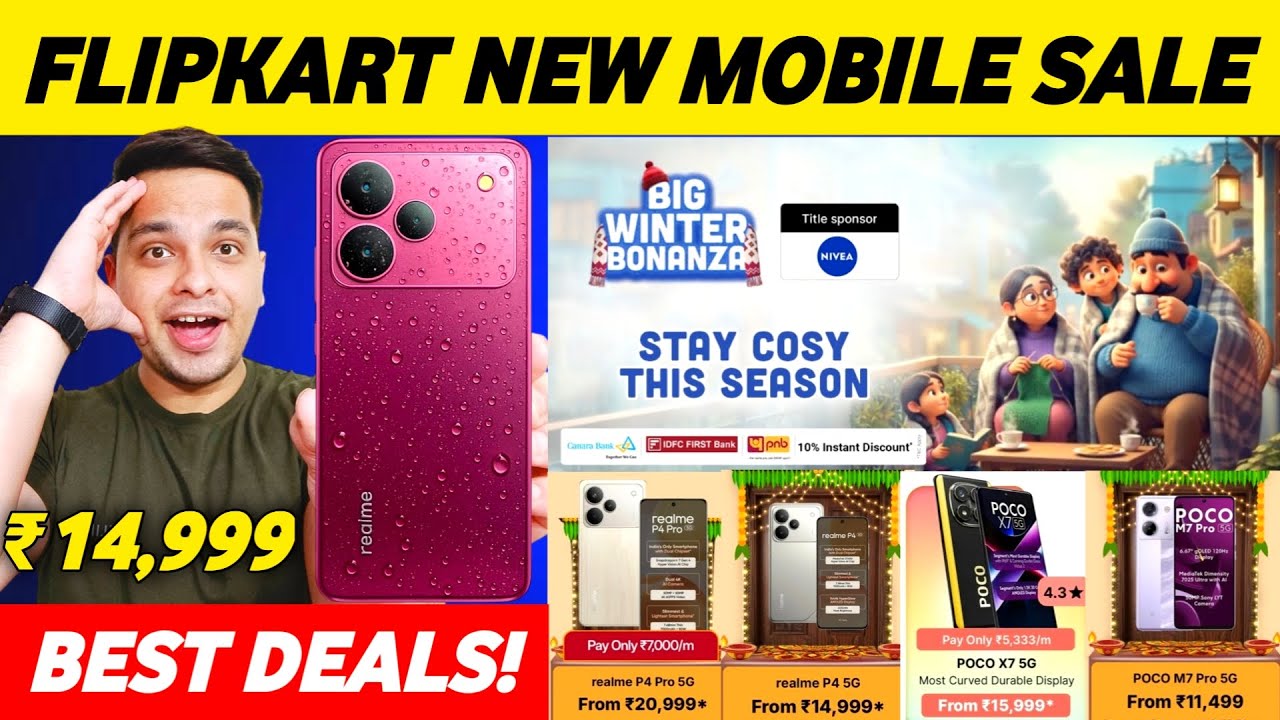 Flipkart New Mobile Sale 2025 - 10 Best Smartphone Deals | Crazy Deals ...