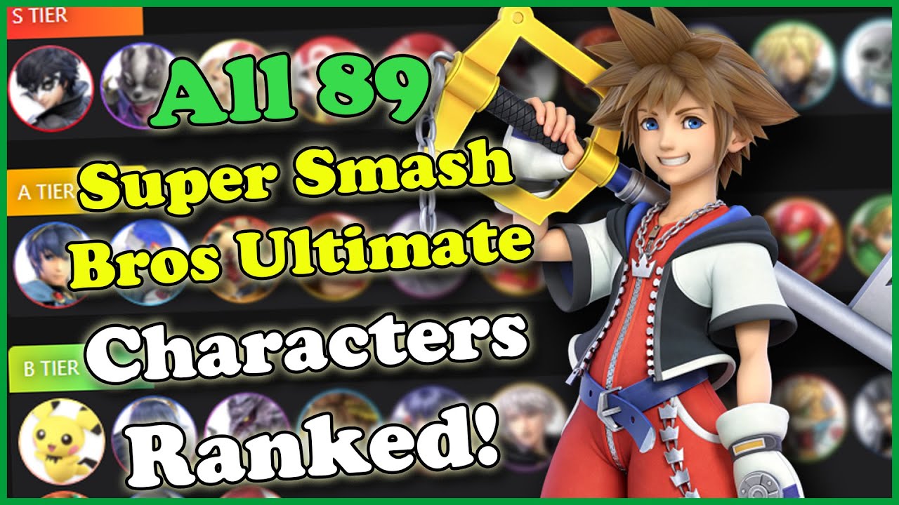 Ranking ALL 89 Super Smash Bros ultimate characters based on how fun ...