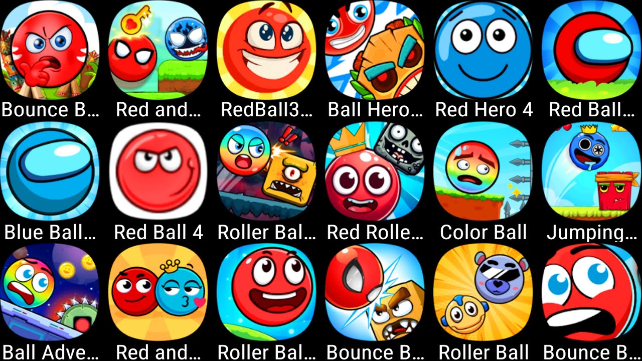 Ball Hero 2 Back To Jungle,Red Ball 4,Blue Ball 11,Bounce Ball ...