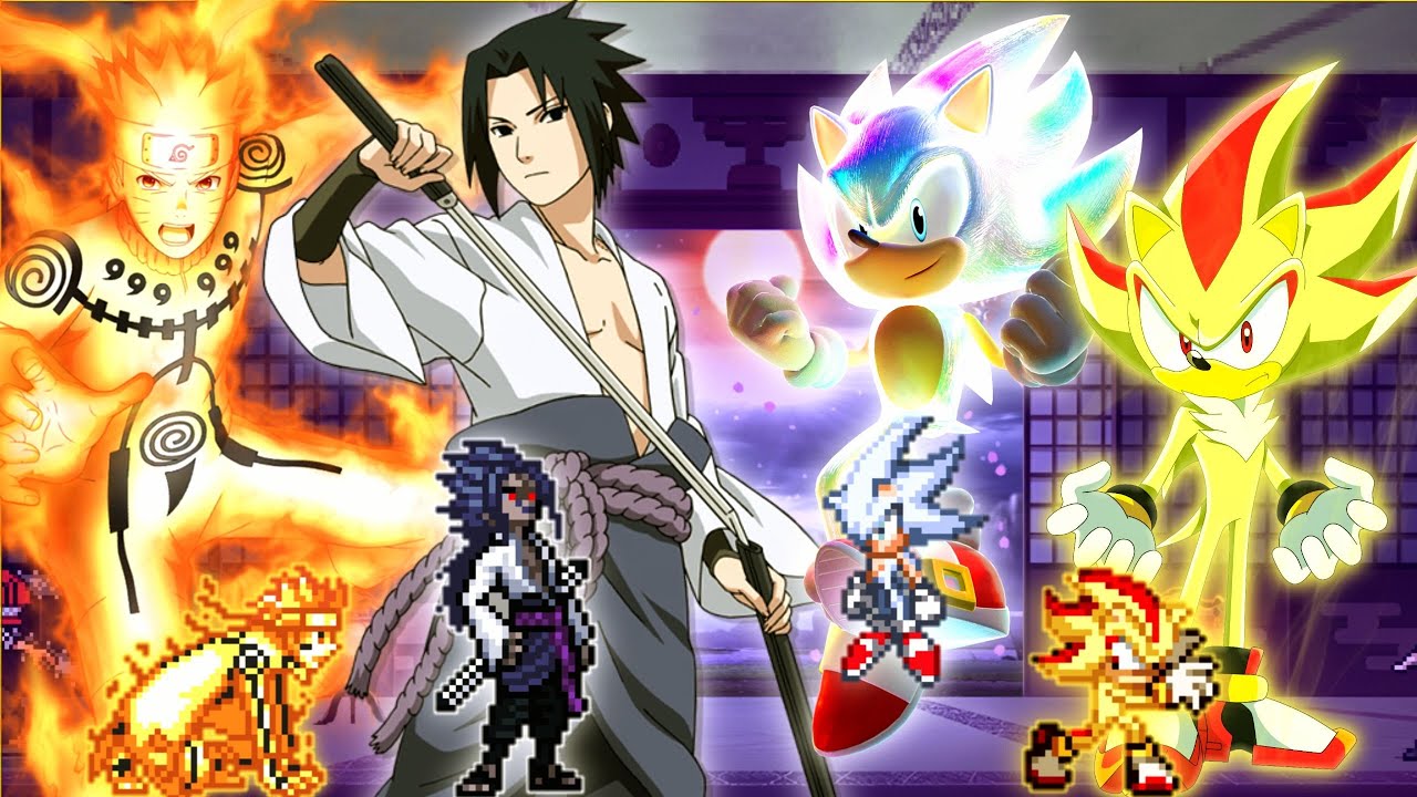 Sasuke Hebi OP(New) & Naruto V3 OP(All Form) VS Sonic Chaos OP(All Form ...