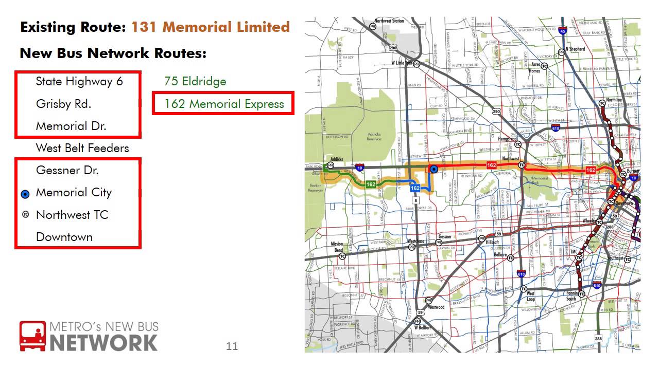 New Bus Network Route - 131 Memorial - YouTube
