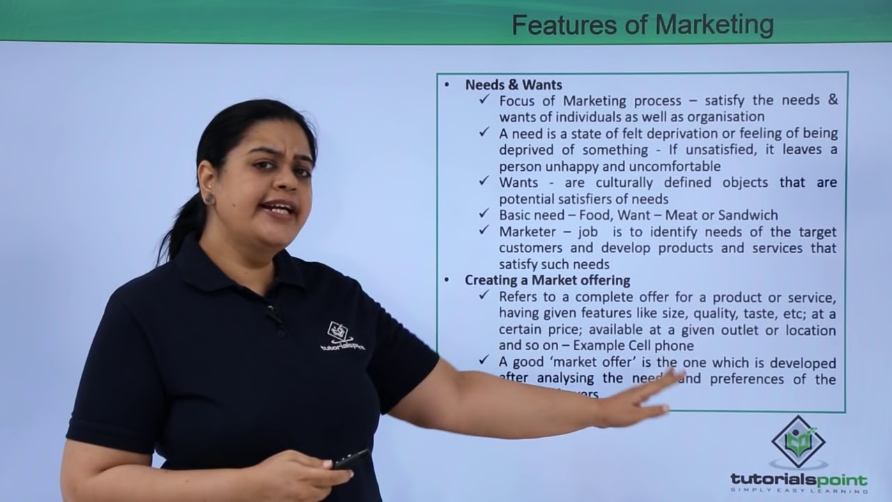 Class 12th – Features of Marketing | Business Studies | Tutorials Point ...