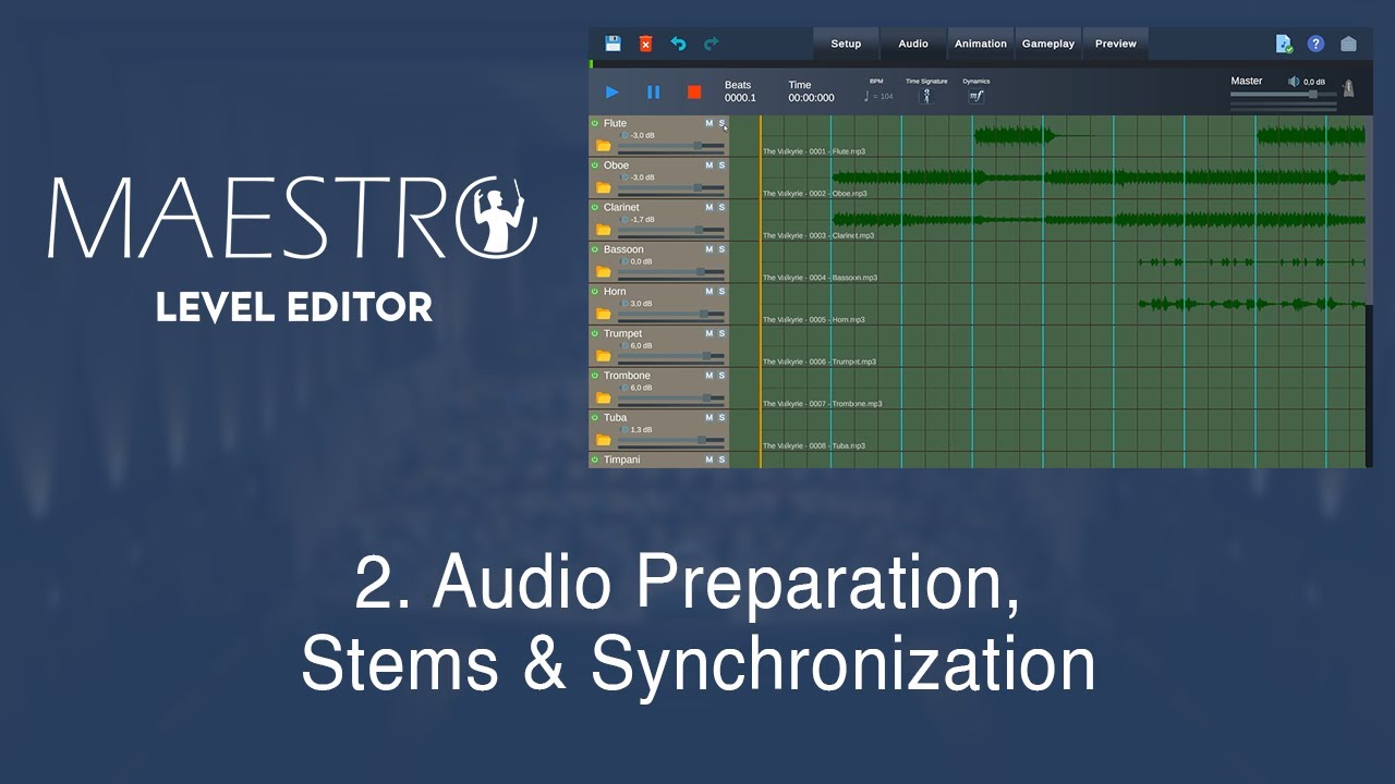 Audio Preparation, Stems & Synchronization | Maestro Level Editor ...