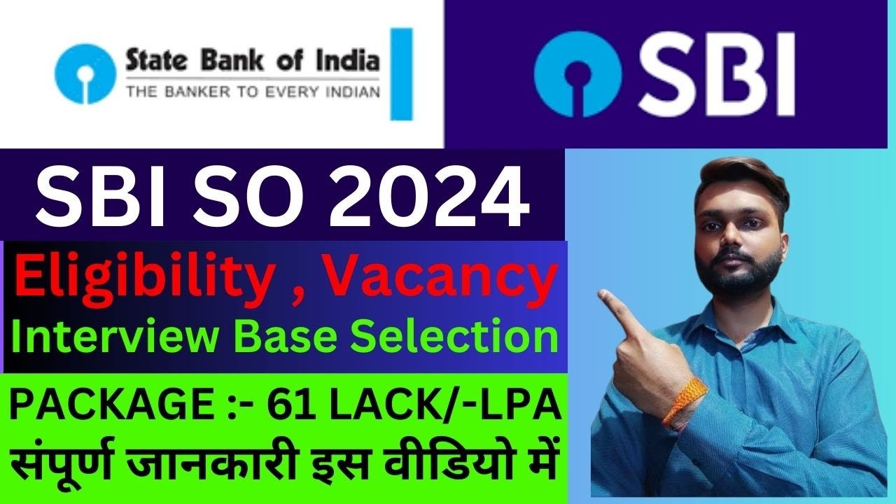 SBI SO Recruitment 2024 | SBI SO Specialst Officer | SBI Vacancy 2024 ...