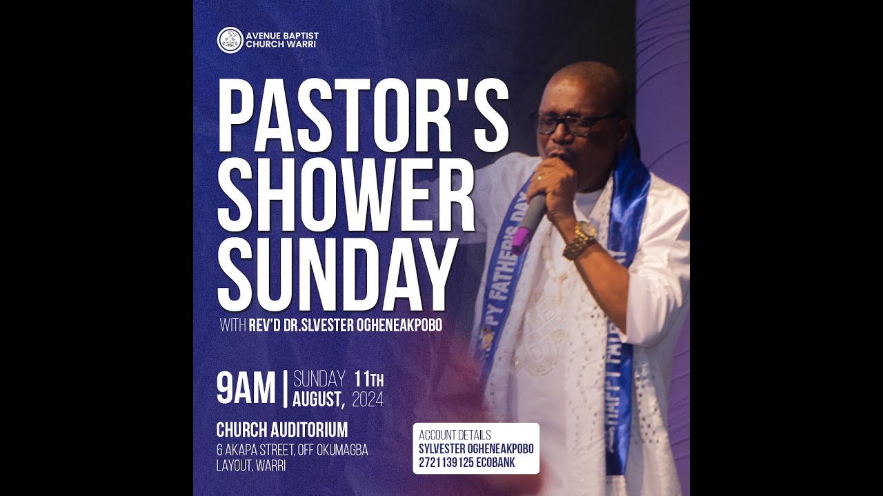 2024 Pastor's Shower Sunday || 11-Aug-24 || ABC Warri - YouTube