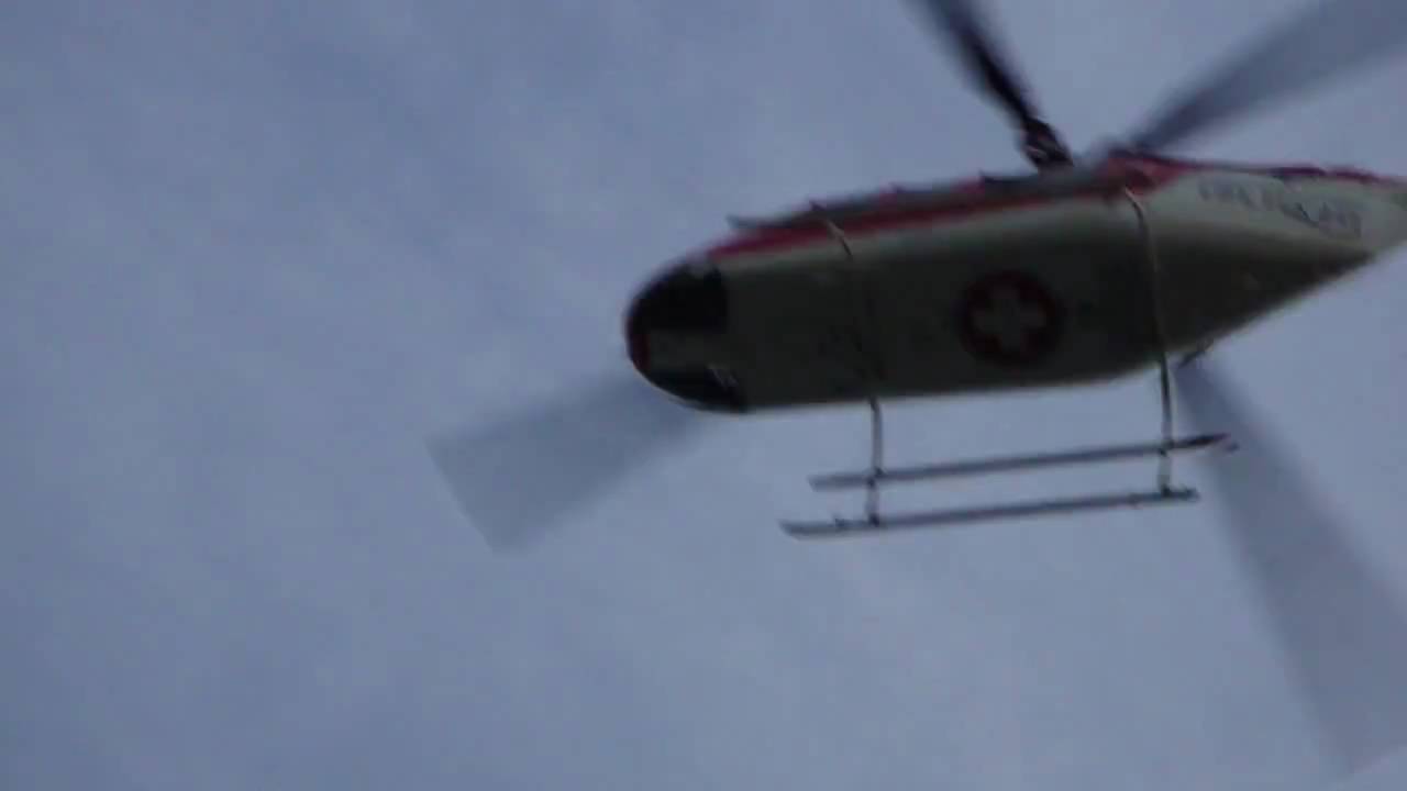 Intermountain Life Flight helicopter lifts off - YouTube