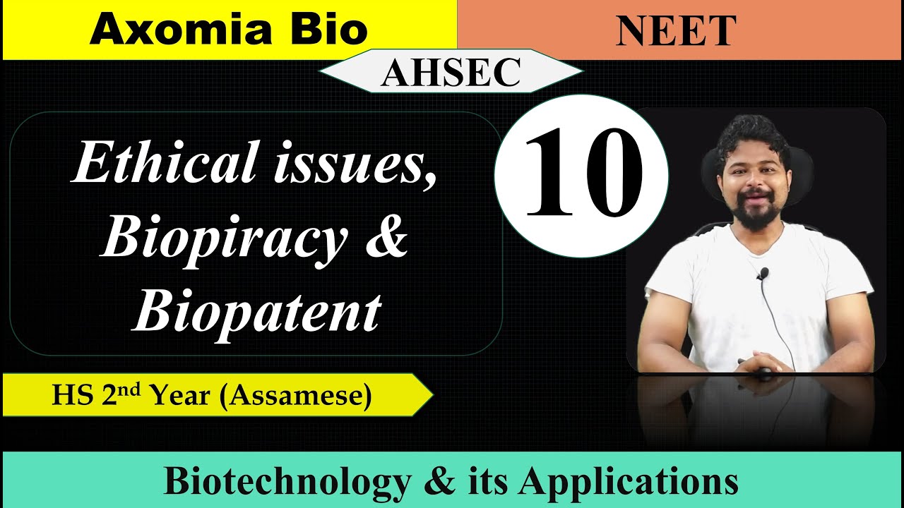 Ethical issues| Biopiracy| Biopatent| Biotechnology & its application ...