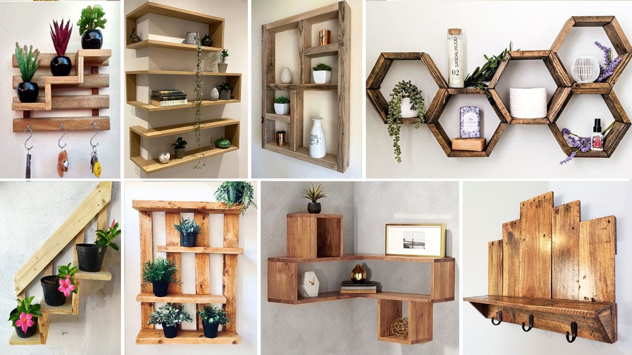 80+Wooden Wall shelves Ideas - YouTube