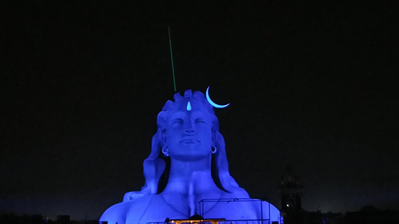 adiyogi statue light show || Adiyogi Divya darshan Isha foundation ...