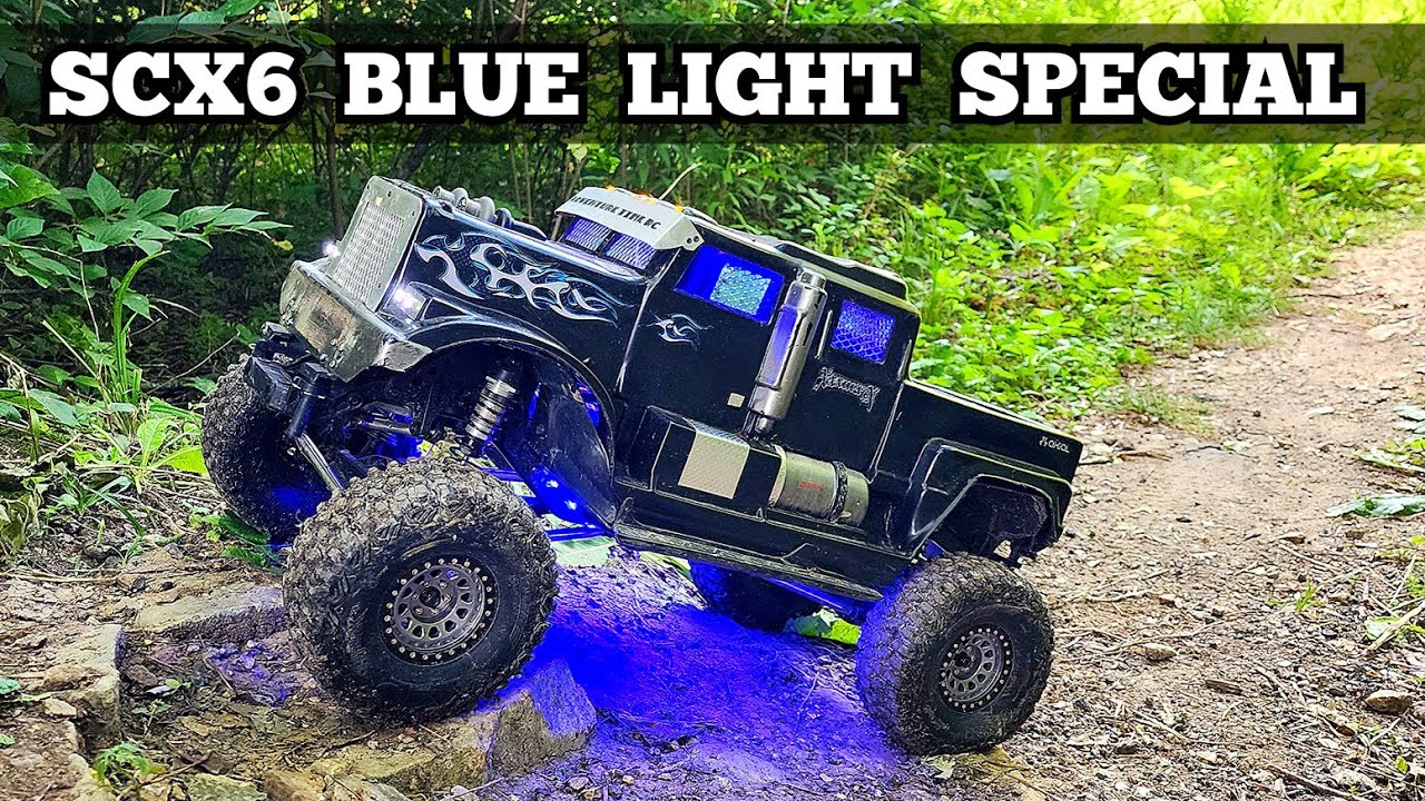 Axial Scx6 Blue light special - YouTube