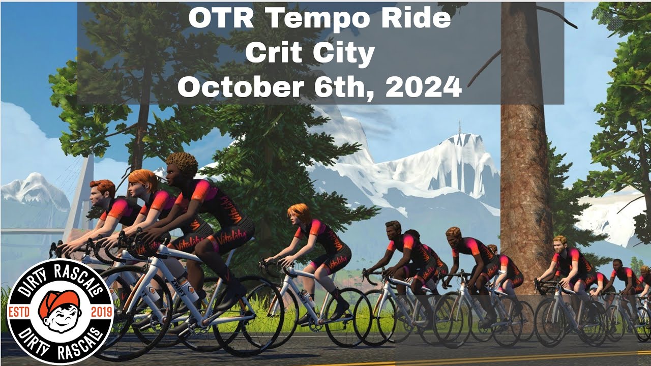 Zwift OTR Tempo Ride - October 6 2024 - Crit City - 4K - YouTube