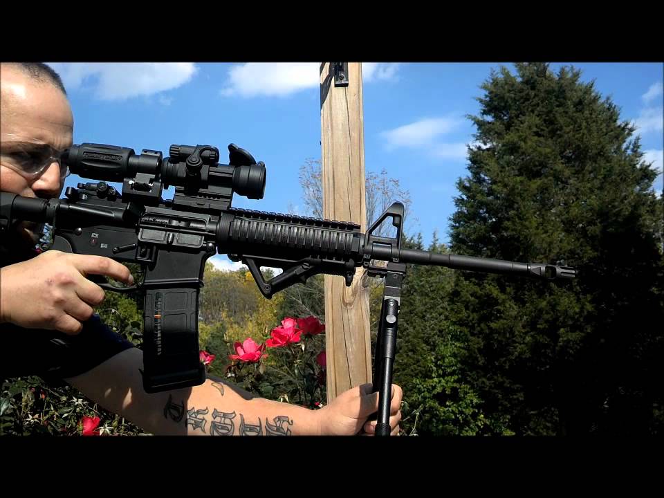 Doublestar M4 w/ Aimpoint Pro and Primary Arms 3x magnifier - YouTube