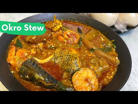 A Delicious Okra Stew// Okro Stew// Masof's kitchen