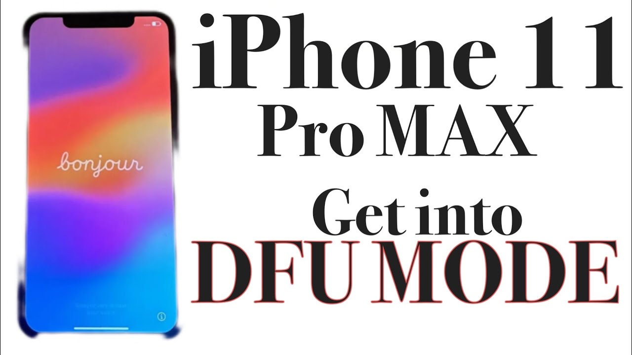 iPhone 11 Pro Max ★ Get into DFU Mode / Como Entrar Em Mode DFU iPhone ...
