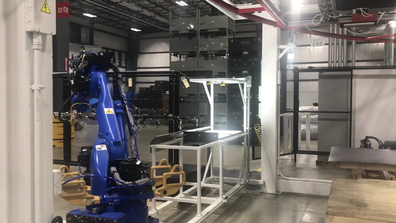 Robotic Sheet Loader with Vision Correction - YouTube