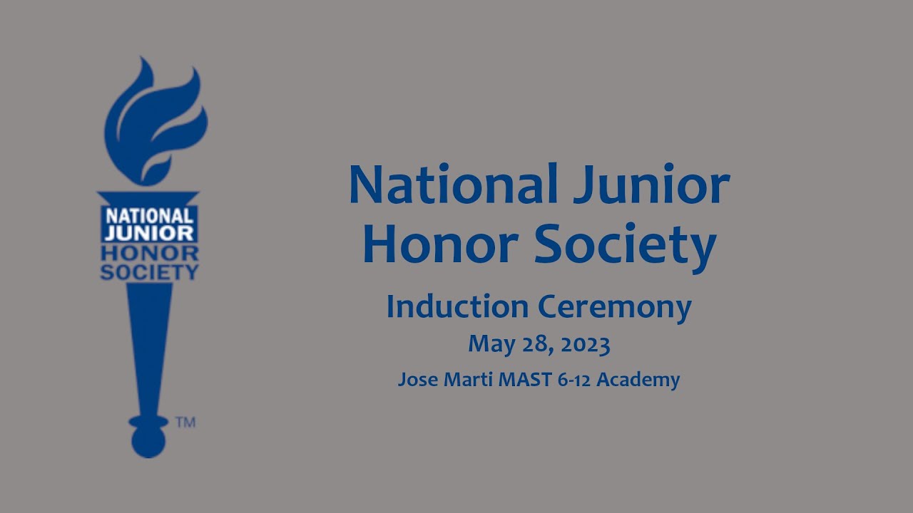 NJHS Induction Ceremony 2023 - YouTube
