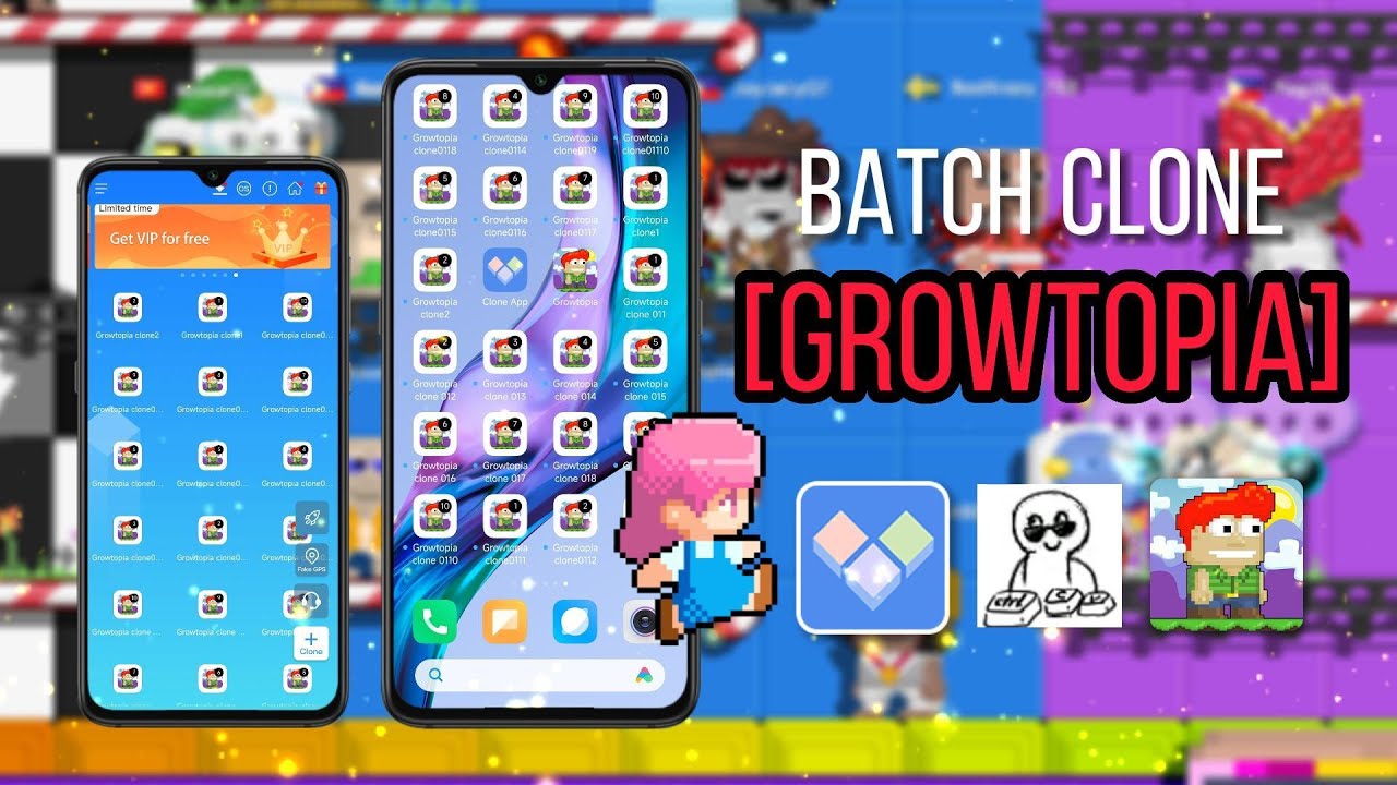 How to play multiple 【Growtopia】 on one device丨Batch clone 【Growtopia ...