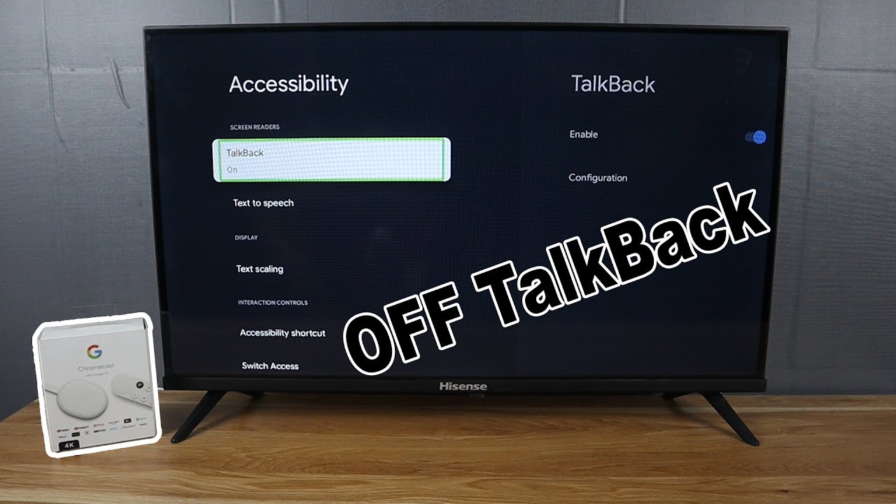 How to Turn OFF TalkBack on Google TV Chromecast - YouTube