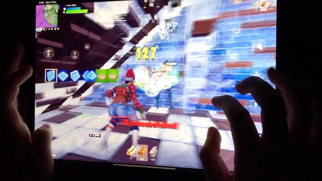 7 finger claw handcam Fortnite mobile - YouTube