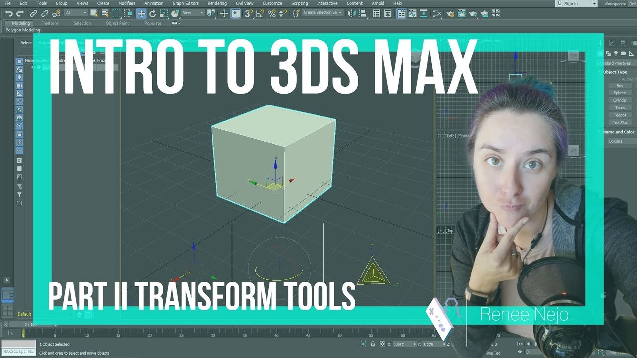 Intro to 3DS Max - Part II Transform tools and hotkeys - YouTube