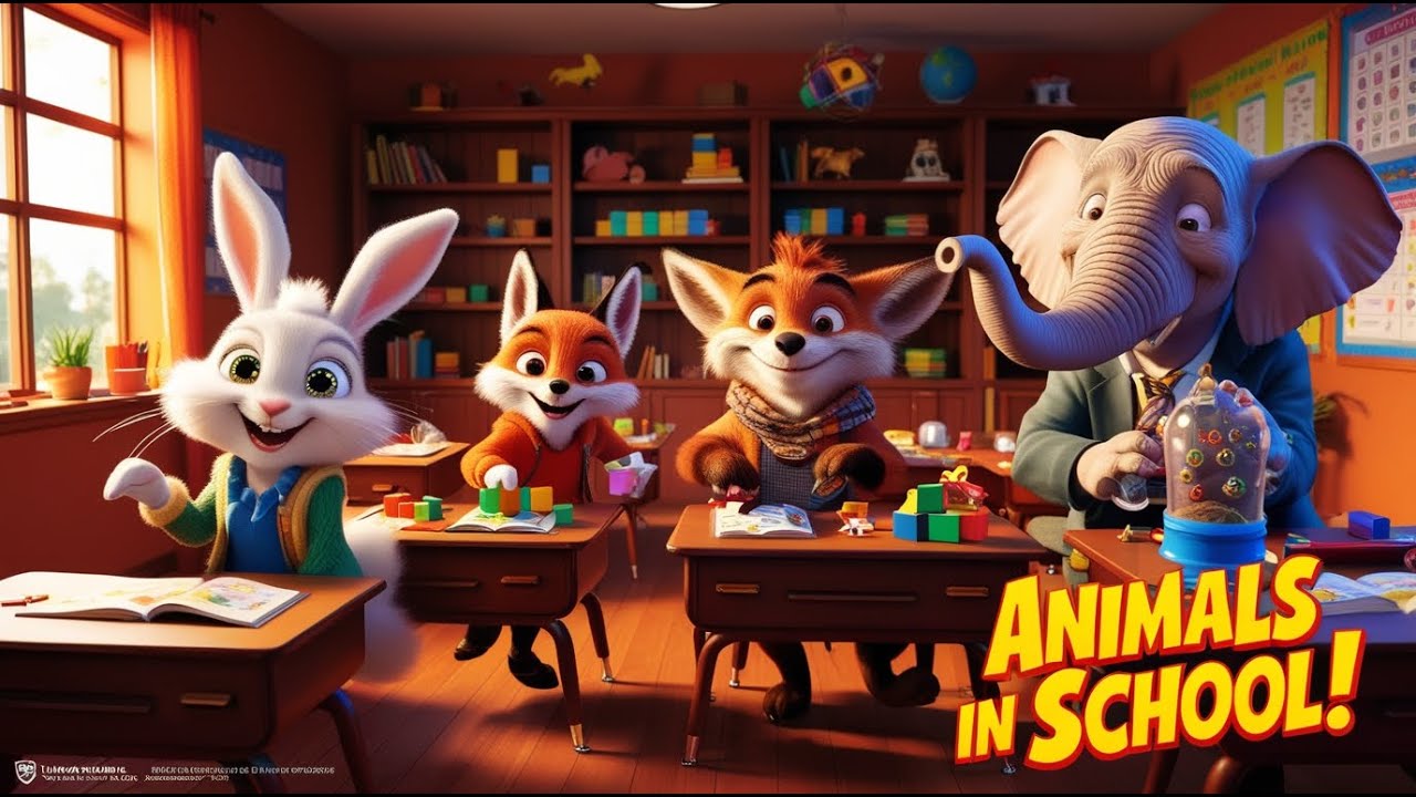 Animals in School | Nursery Rhyme | Sing Along & Learn! | KID Club ...