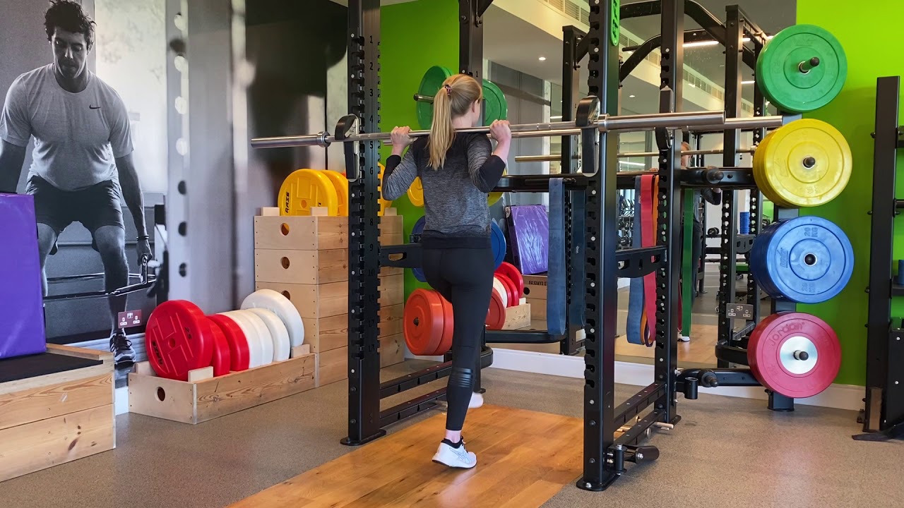 Iso Calf Raise Push on Rack - YouTube