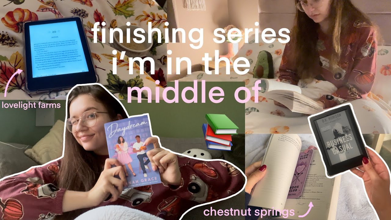 finishing book series I'm in the middle of 📚 (ft. a lot of romance! 💕 ...