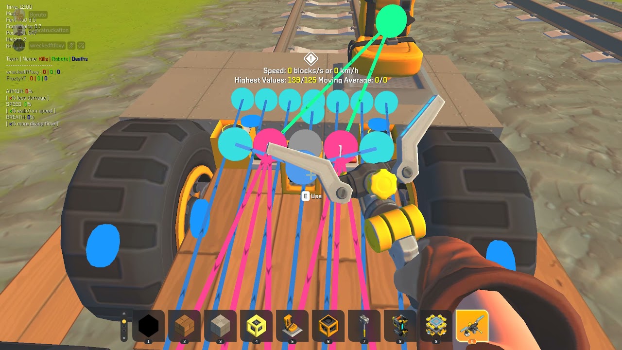 Scrap Mechanic thruster locomotive - YouTube