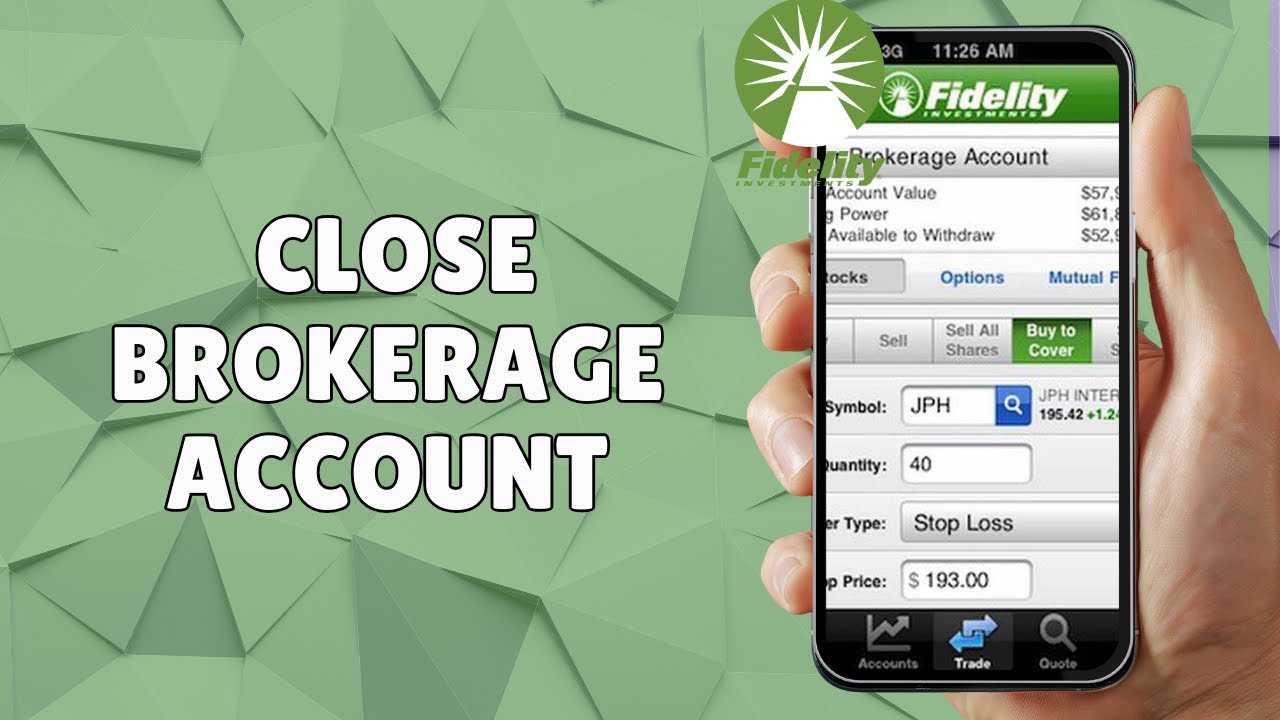 HOW TO CLOSE FIDELITY BROKERAGE ACCOUNT - YouTube