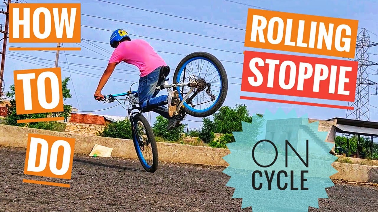 Learn Rolling Stoppie on Cycle (easy step) - YouTube