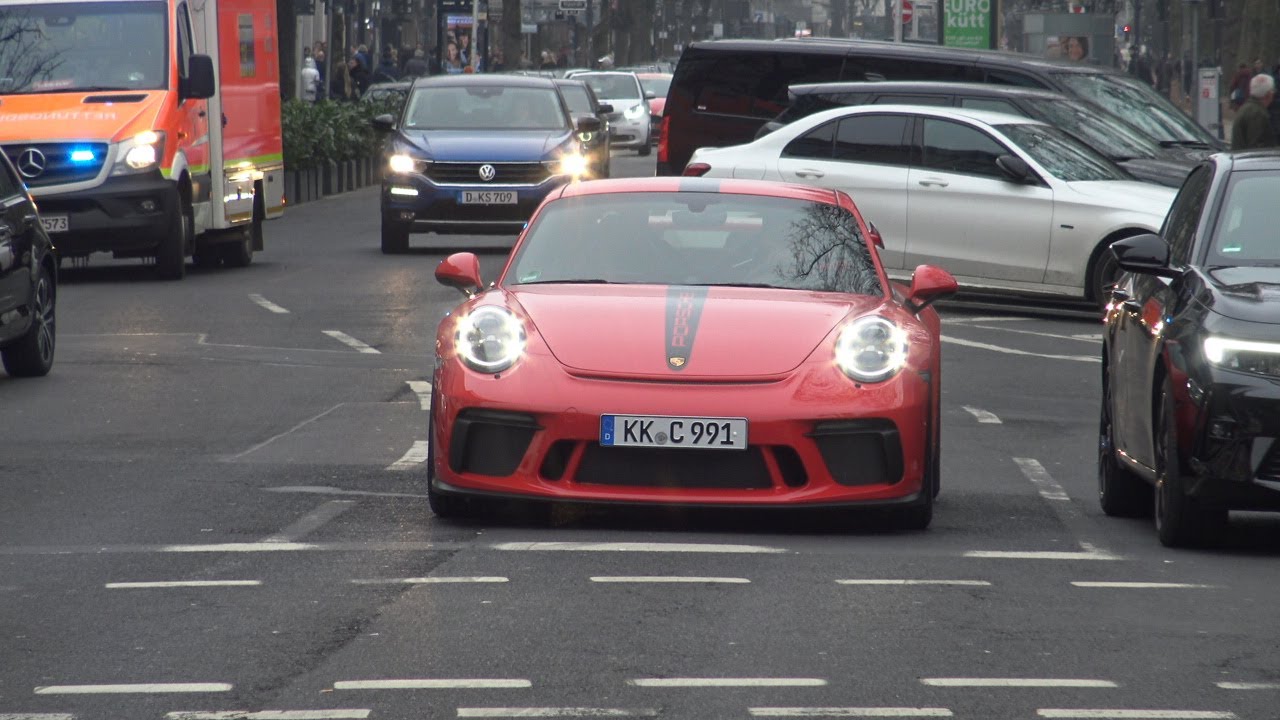 SUPERCARS DÜSSELDORF, 720S Spider, Cayman GT4 RS, Urus, 991 GT3 - YouTube