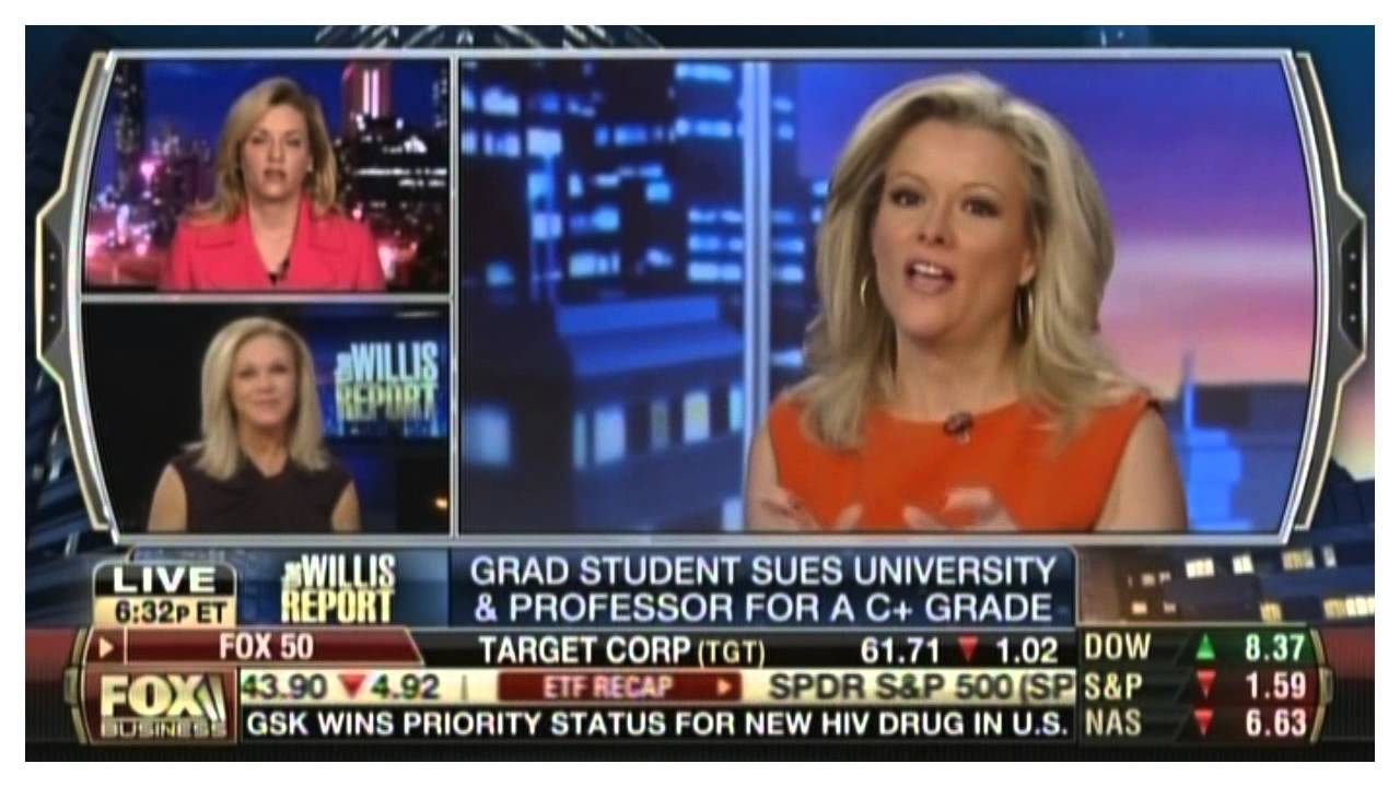 Ashleigh Merchant on the Willis Report talks about a Grad Student Suing ...