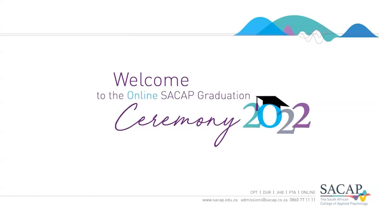 SACAP Conferral Ceremony | Online 2022 - YouTube