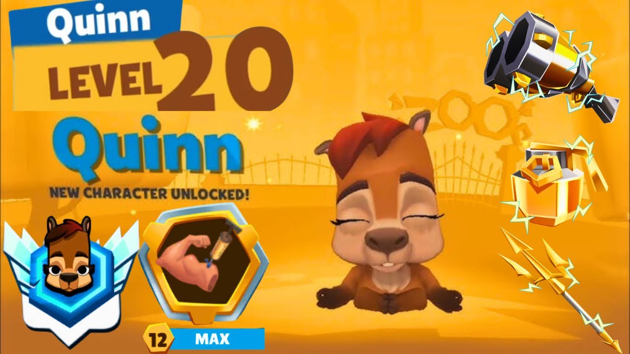 Solo Quinn Maxed Level 20 Muscles | New Character | Gain Trophies Zooba ...