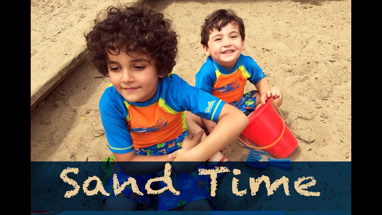 FAMILY FUN at the beach - park. playtime in the sand - Kids Video - YouTube
