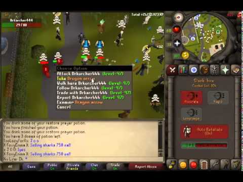 No Lifer Eh Old School RuneScape MAX Range Tank Pk Vid #5 2007 OSRS RS ...
