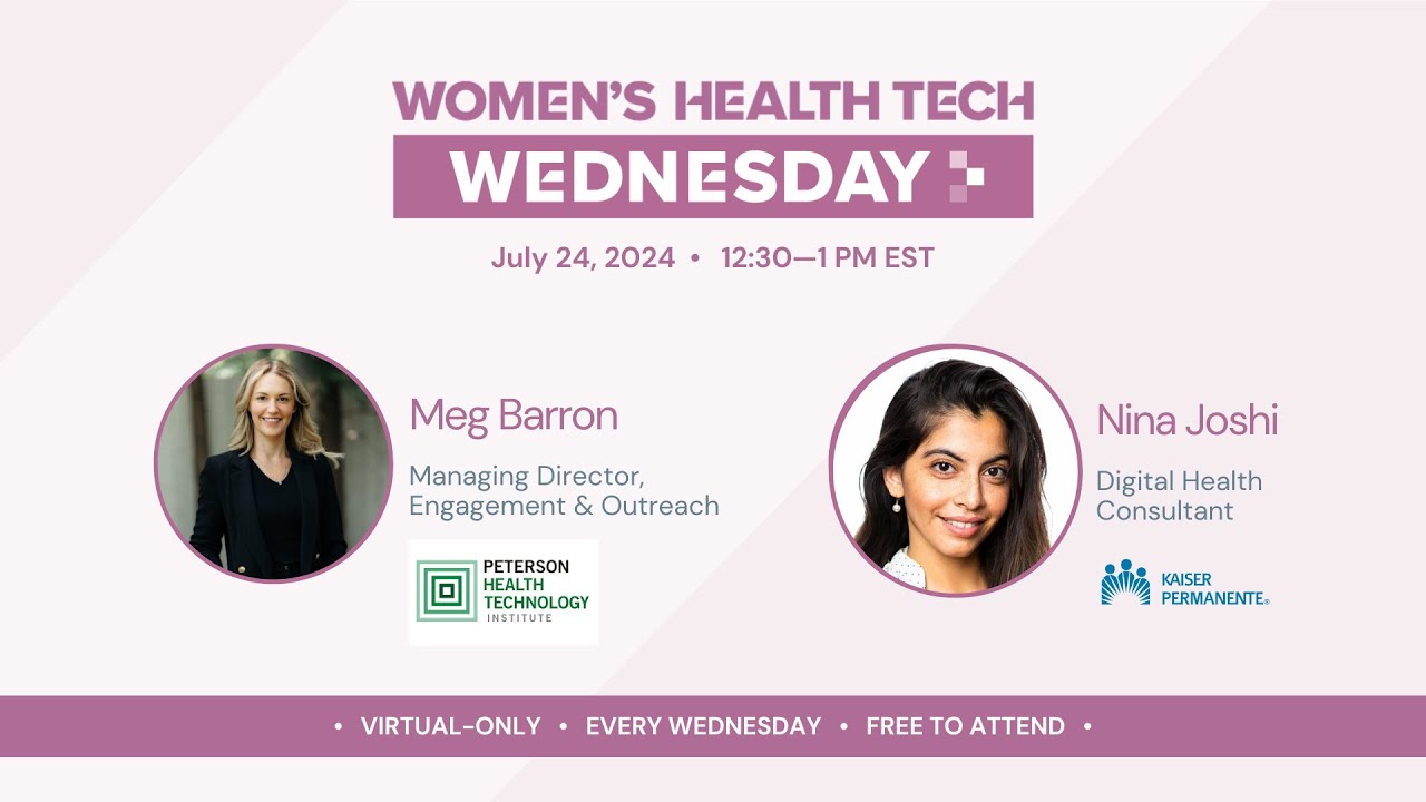 Women's Health Tech Wednesdays | Meg Barron - YouTube