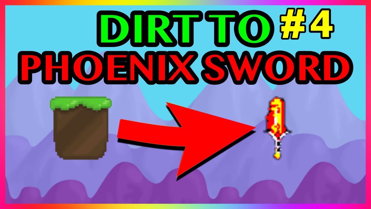 Dirt To Phoenix Sword #4 | Growtopia - YouTube