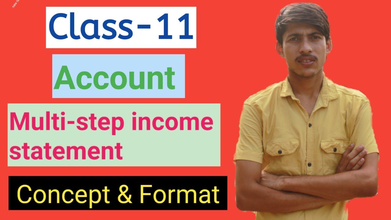 class 11 account solution of multi step income statement and balance ...