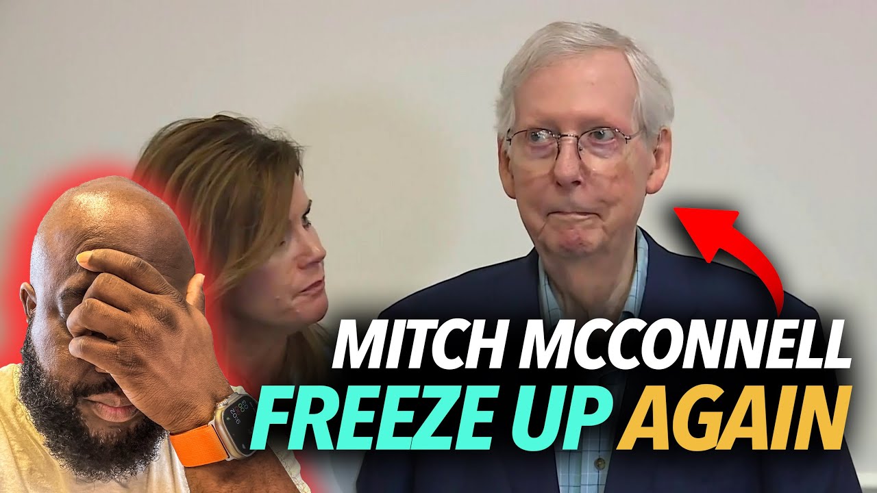 81-Year-Old Senate Leader Mitch McConnell Freeze Up AGAIN At Podium ...