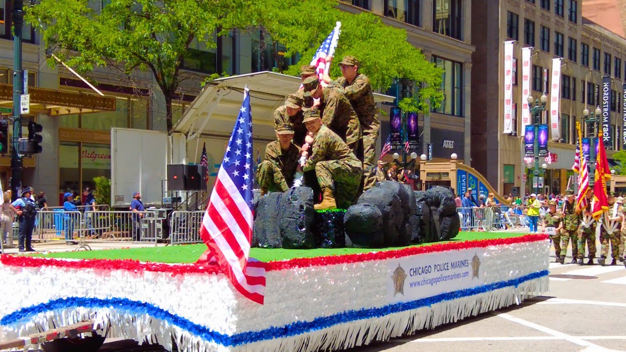 MEMORIAL DAY PARADE 2024 IN CHICAGO | FULL VIDEO | 4K 60FPS - YouTube