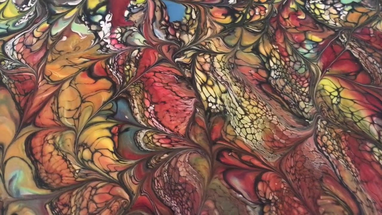 #441 Absolutely Beautiful Drizzle Swipe Acrylic Pour - Creating in the ...