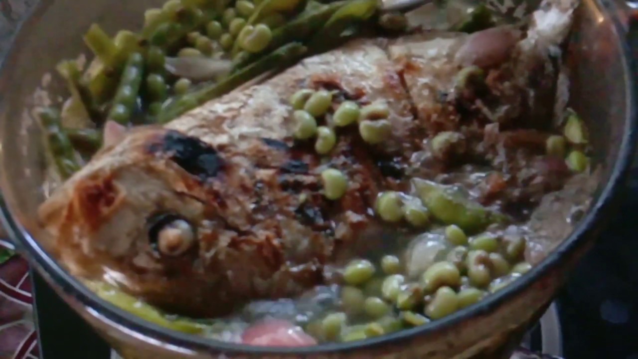 Dinengdeng na sitaw at bunga NG singkamas with inihaw na talakitok ...