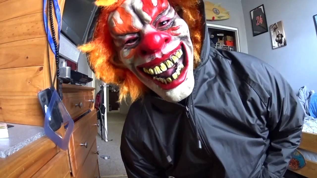 Hilarious clown prank on son - YouTube