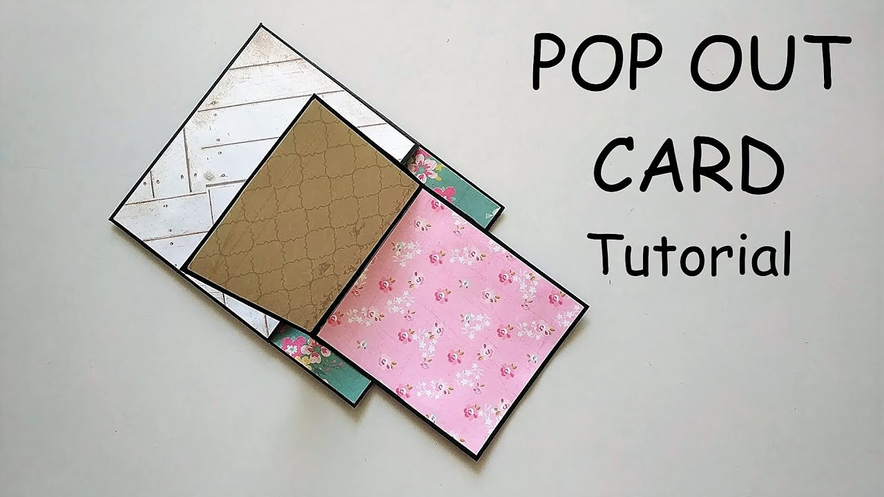 Pop Out Card Tutorial | Cards for Scrapbook | Pop Up Cards | By Crafts ...