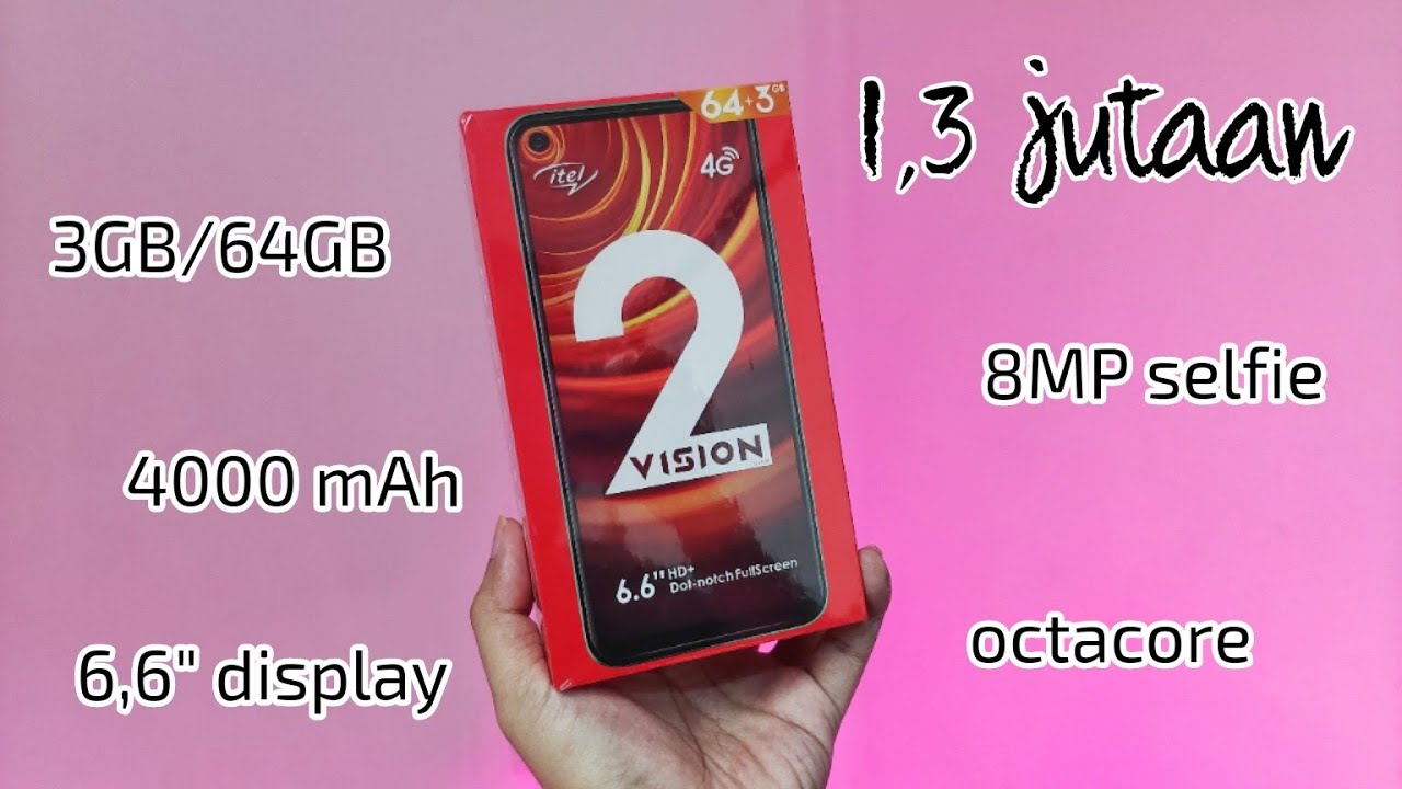 itel vision 2 3/64 resmi Indonesia unboxing - YouTube