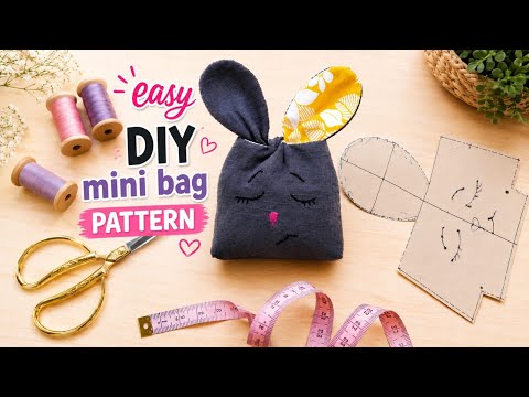 DIY Bunny Mini Bag 🐰 | Easy Free Pattern |PART 1|•=•